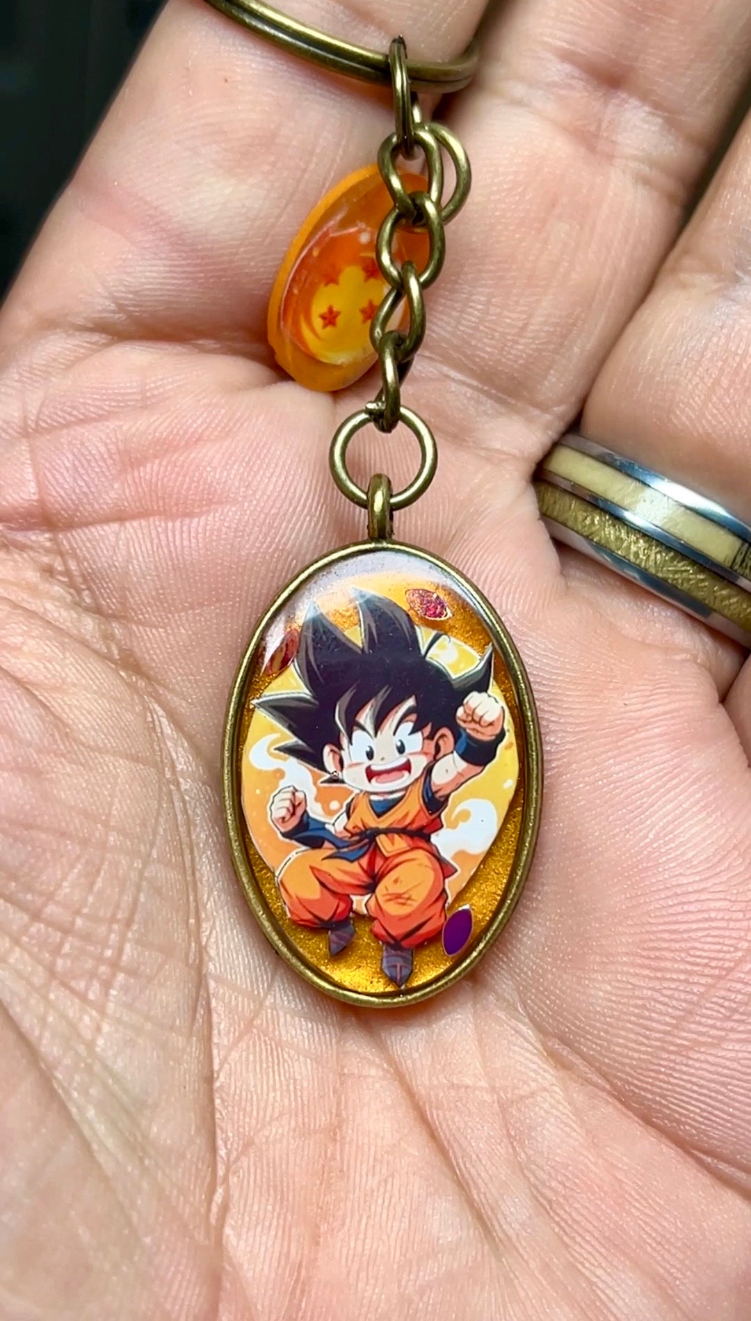 Keychain 2 Sided Goku 4 Star Dragon Ball - Etsy