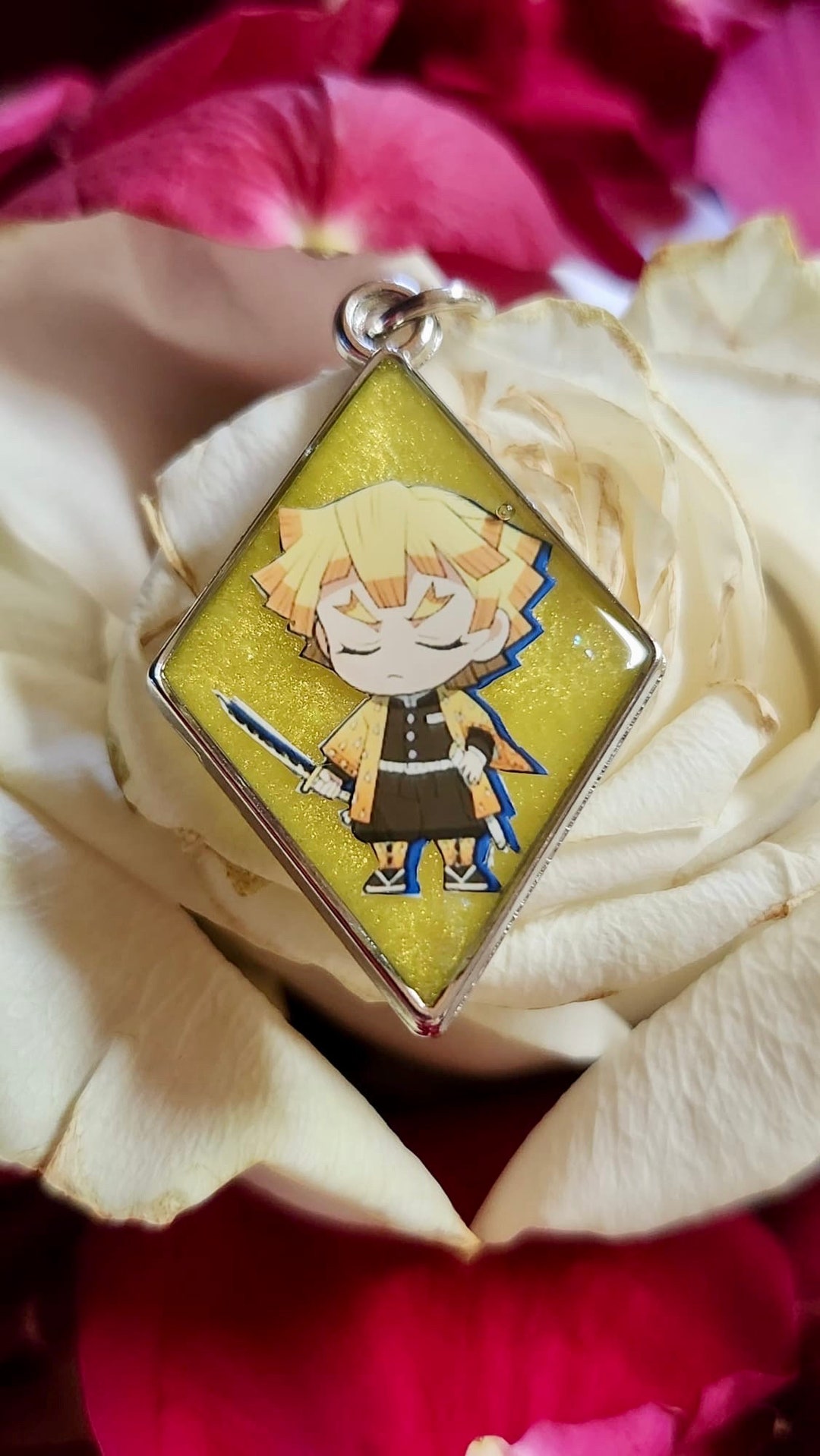 Keychain Zenitsu From Demon Slayer - Etsy