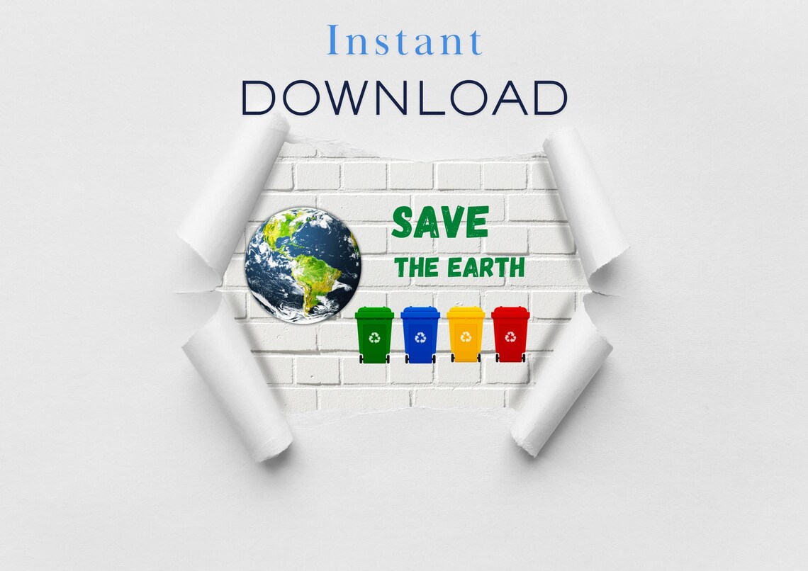 Earth Day Posters - Eco-friendly Wall Art - Sustainable Living Prints ...