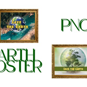 Earth Day Posters - Eco-friendly Wall Art - Sustainable Living Prints ...