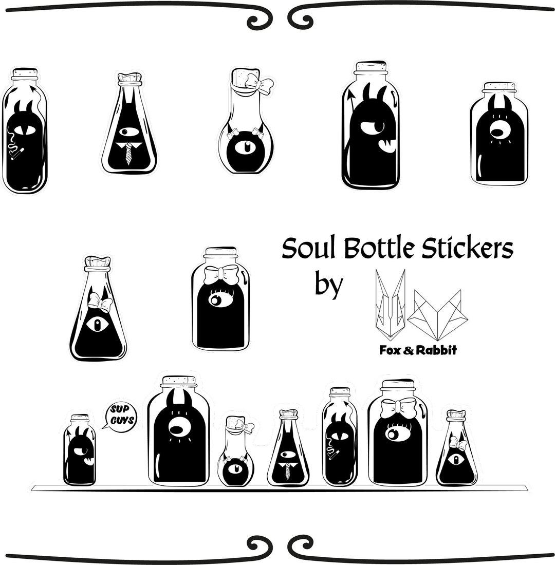 Luci Demon Soul Bottles Disenchantment Stickers - Etsy