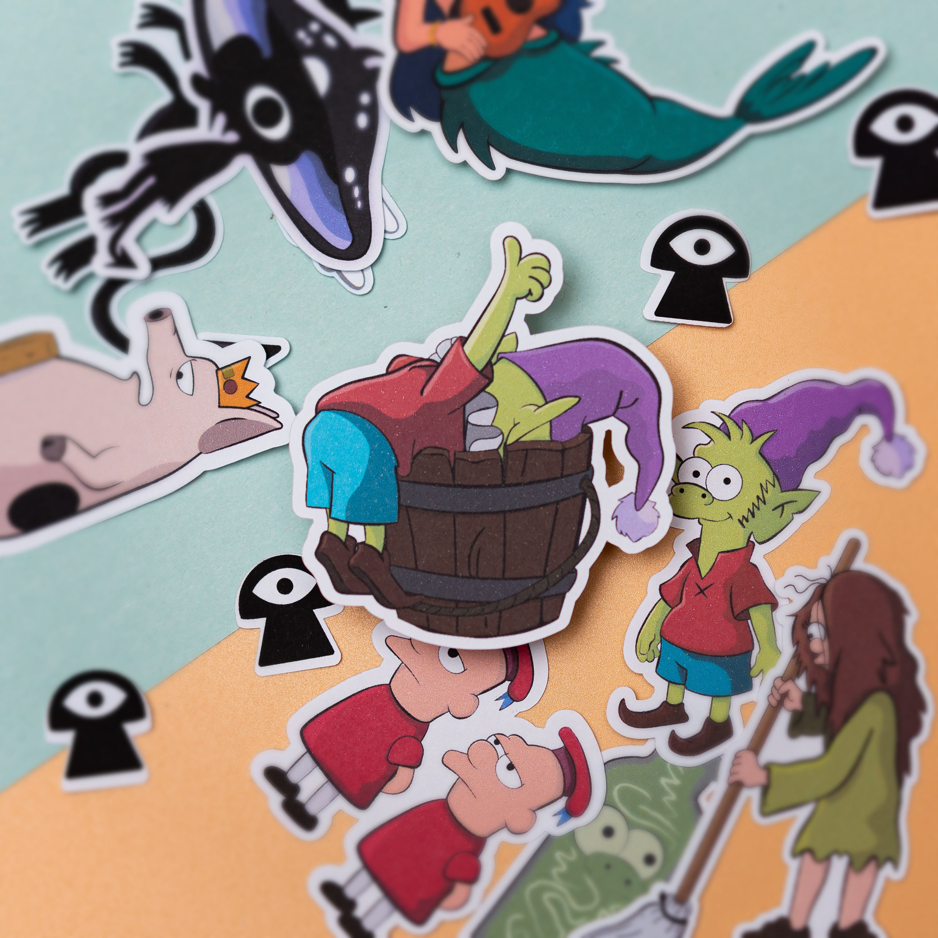 Disenchantment Character Stickers Elfo, Mora, Vip & Vap, Luci, - Etsy