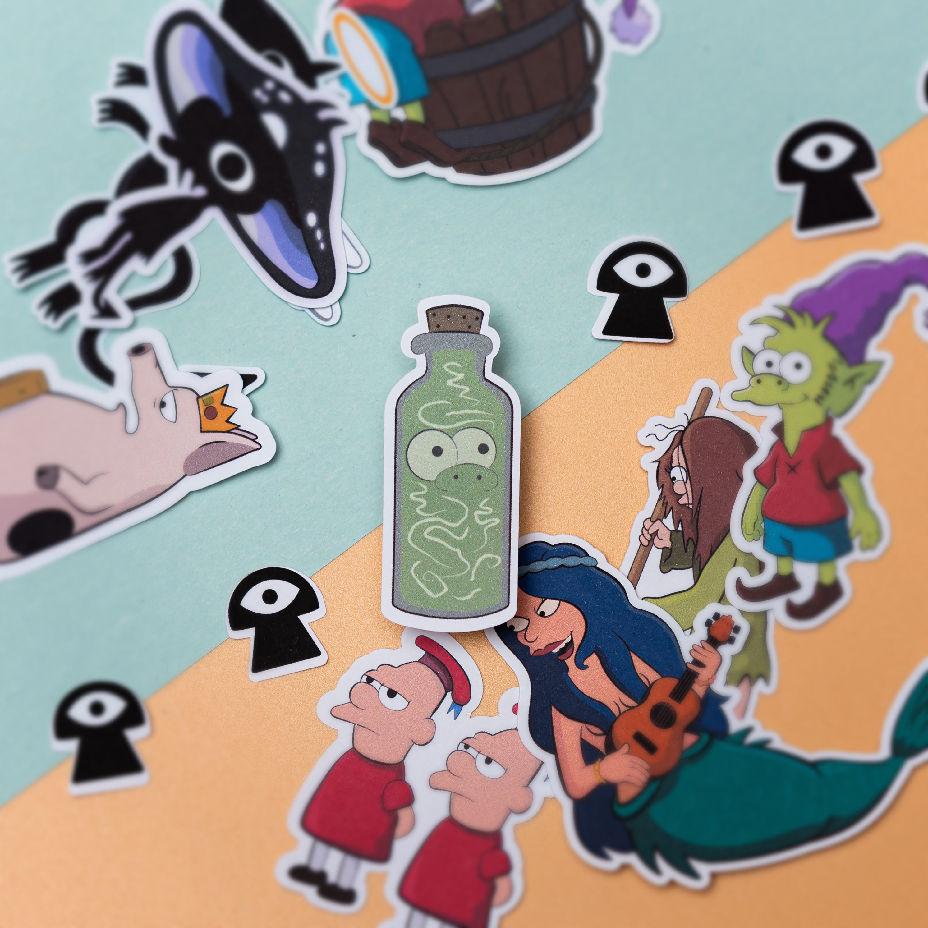 Disenchantment Character Stickers - Elfo, Mora, Vip & Vap, Luci, - Etsy