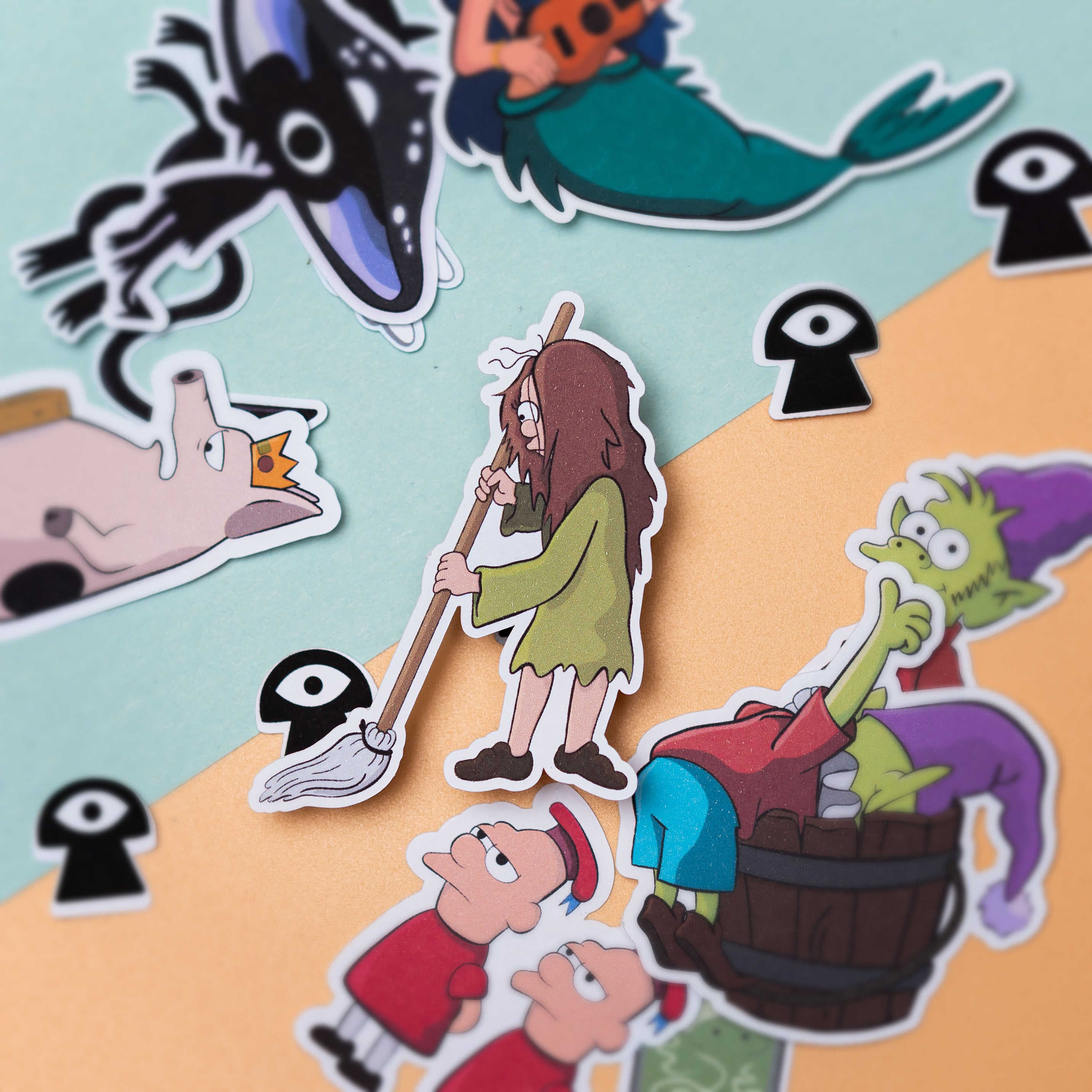 Disenchantment Character Stickers - Elfo, Mora, Vip & Vap, Luci, - Etsy