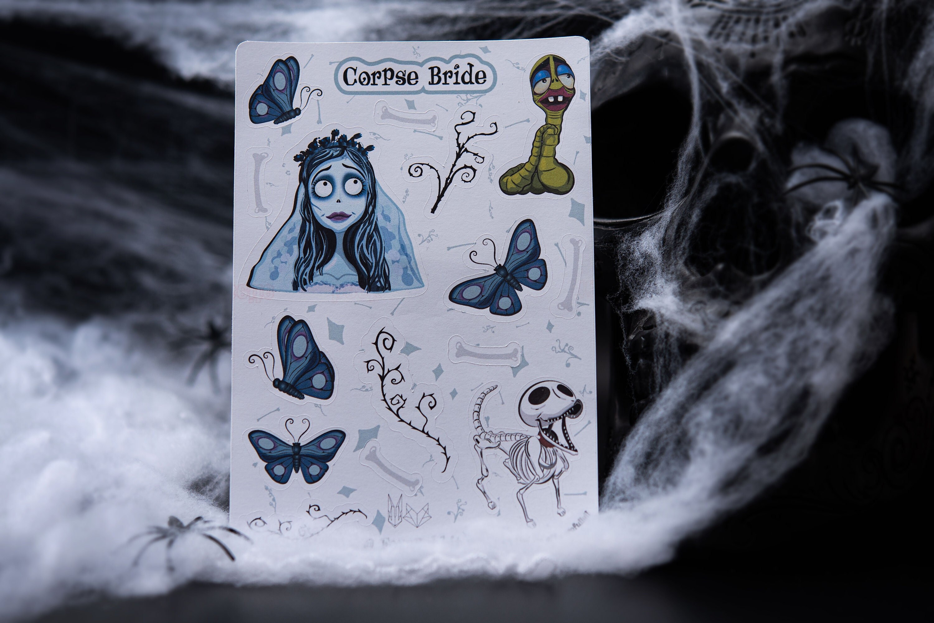 Corpse Bride Stickers Sticker Sheet Holographic Stickers - Etsy