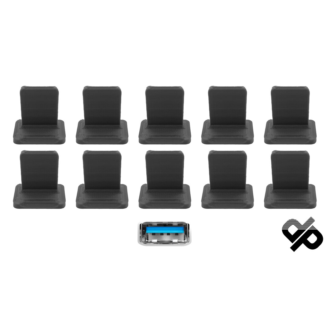 10x USB Type A Slot / Connection Cover // Dust Protection for Type A ...