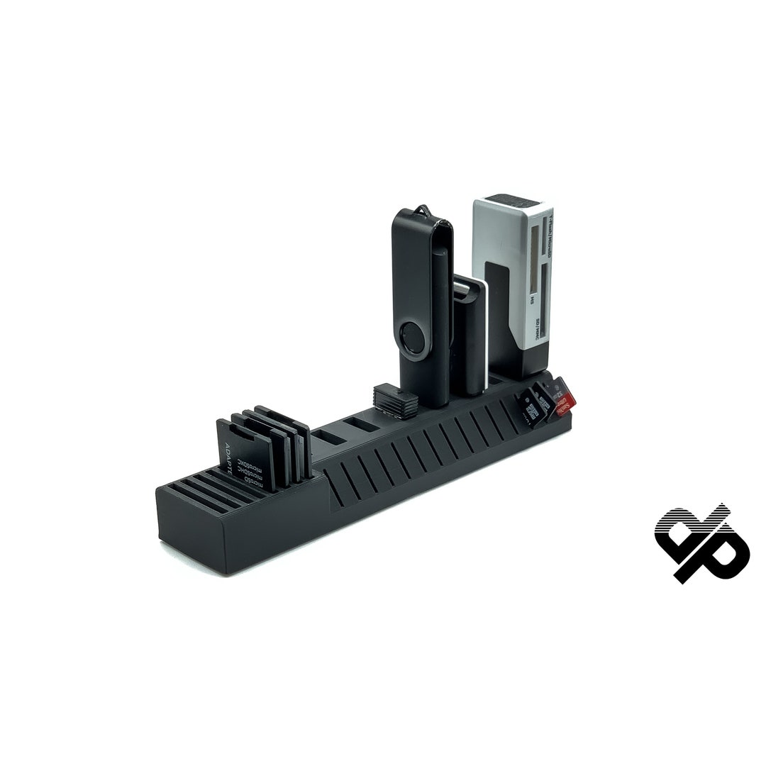 USB Stick / SD / Micro SD Card Holder / Stand for Sorting Storage Media ...