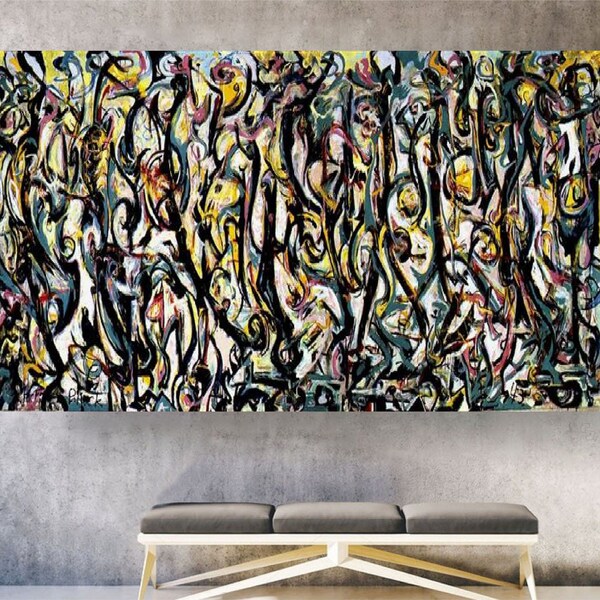 Jackson Pollock Fabric - Etsy