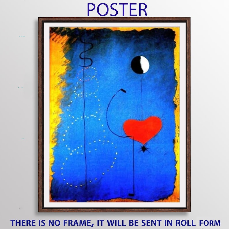 Joan Miro Dancer 1925 Dancer CANVAS Exhibition Poster - Etsy