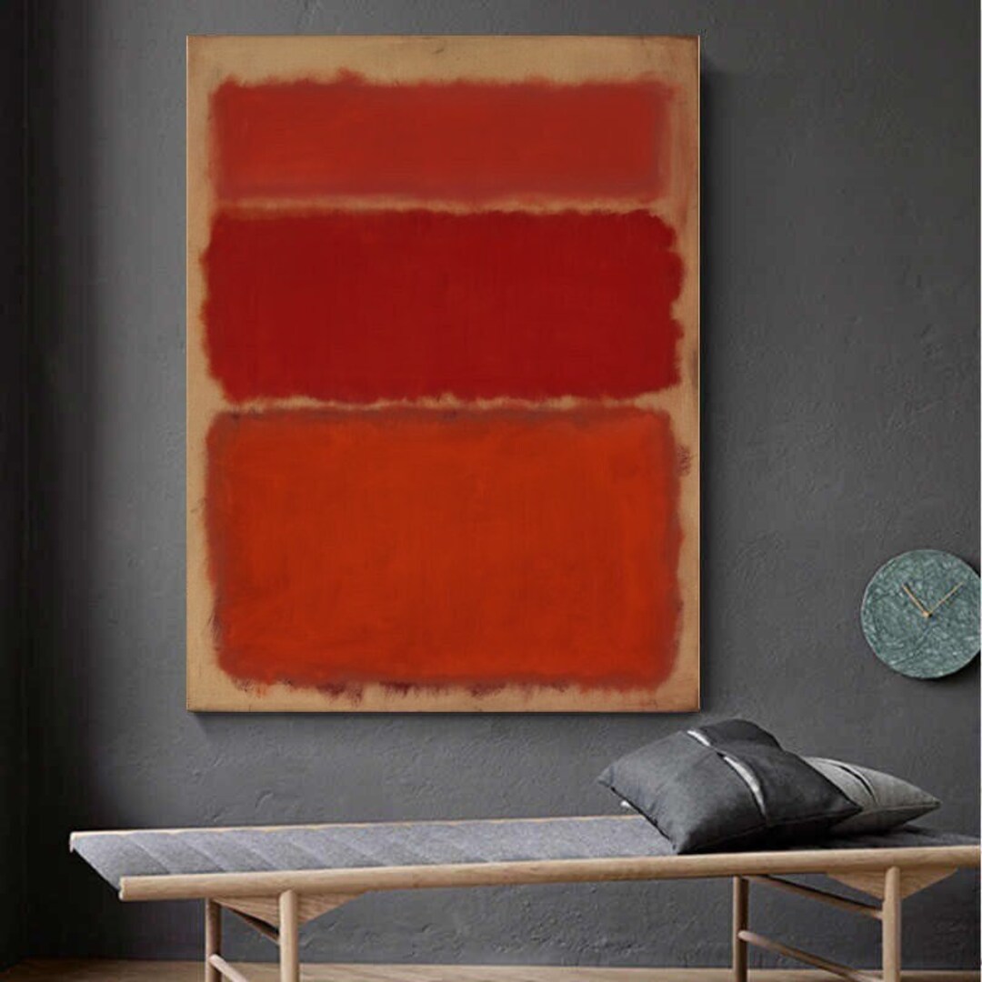 Mark Rothko Untitled Shades of Red 1961 Rothko Art Poster - Etsy 日本