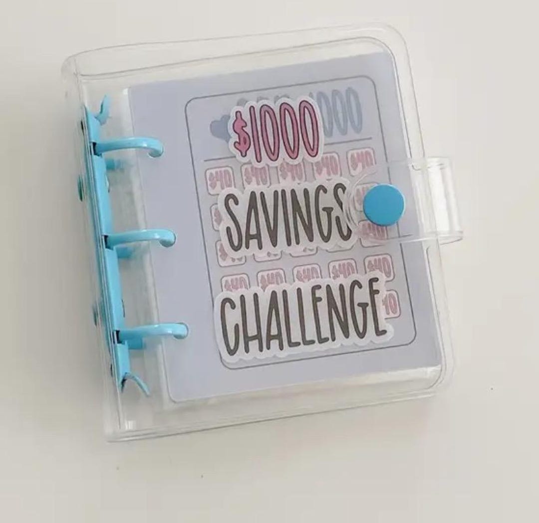 Baby Blue 1k Savings Mini Binder - Etsy