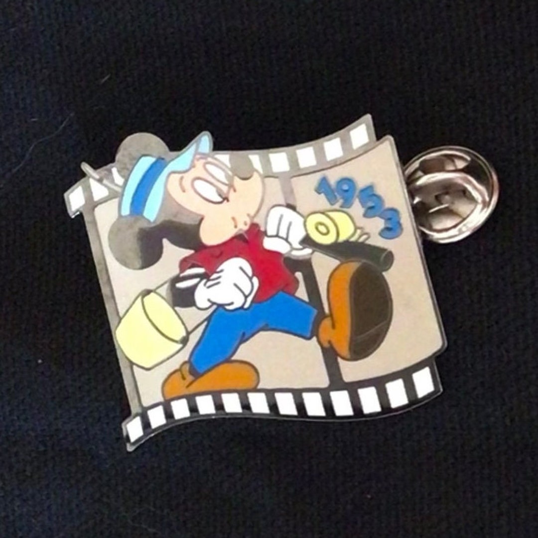 Disney’s Mickey Fishing Pin - Etsy