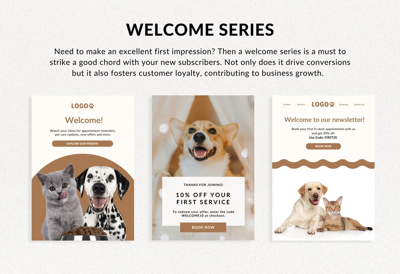 30 Pet Email Template, Dog Cat Pet Lover Vet Template, Pet Shop Email ...