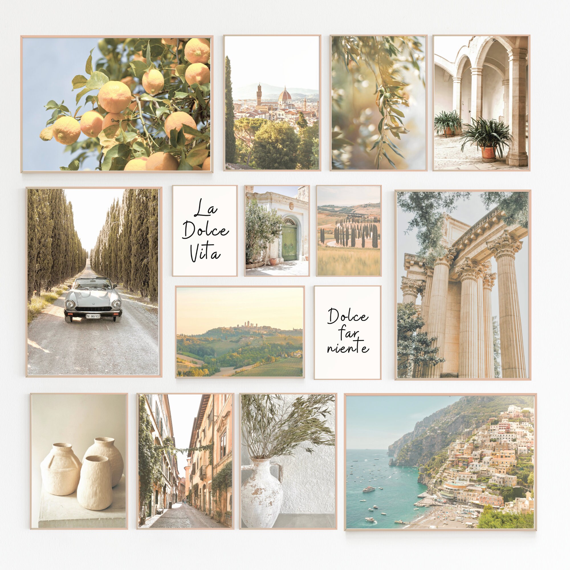 Italy Prints, Set of 24 Prints, Lush Mediterranean Wall Art, Mega ...