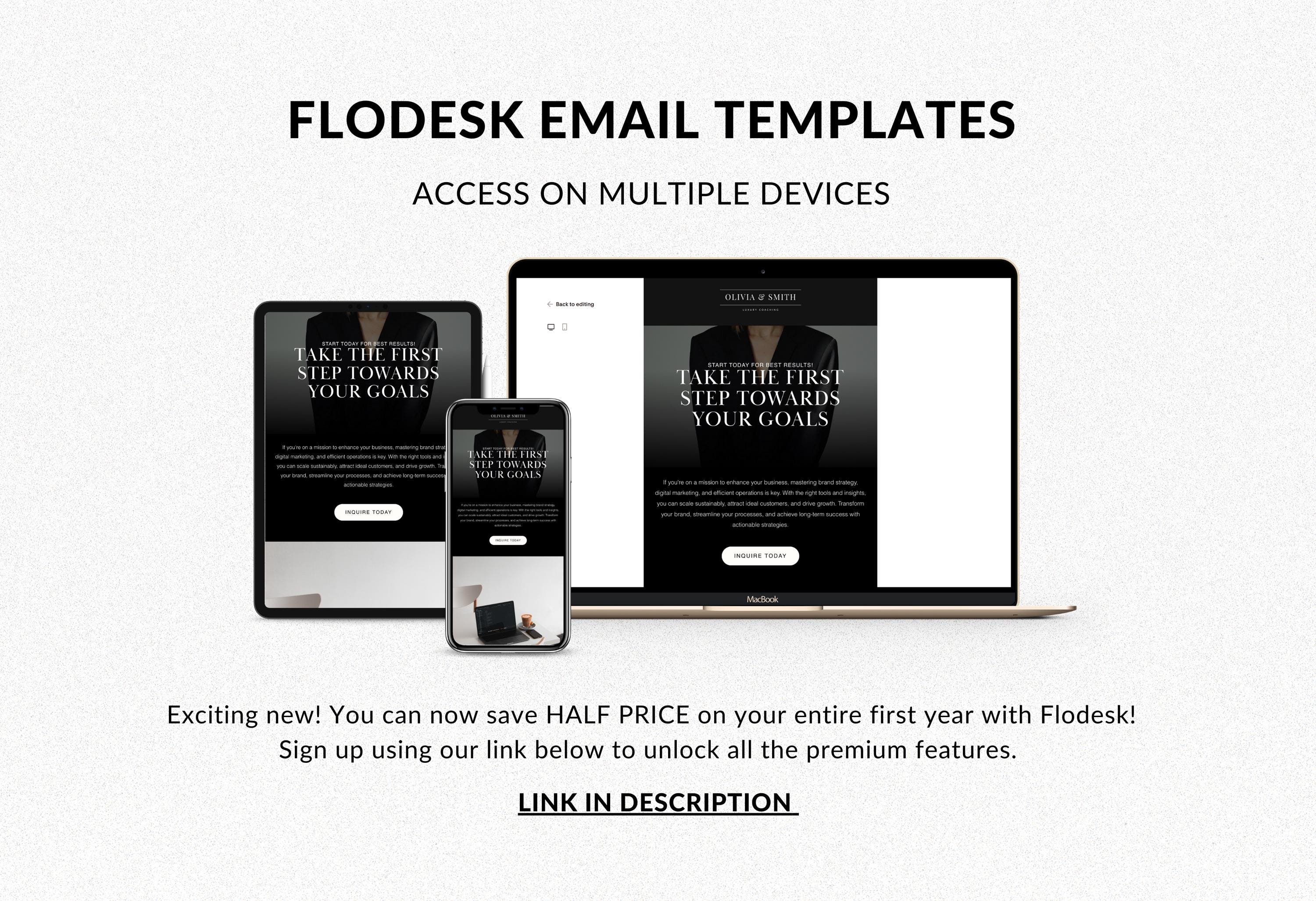Editable Flodesk Templates, Coaching Email Marketing, Flodesk Marketing ...
