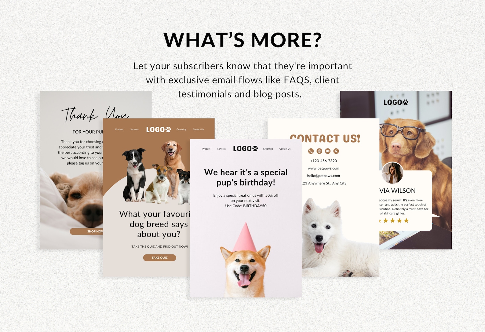 30 Pet Email Template, Dog Cat Pet Lover Vet Template, Pet Shop Email ...