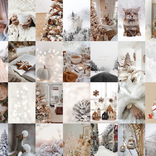 Christmas Wall Collage Aesthetic Room Decor Christmas - Etsy