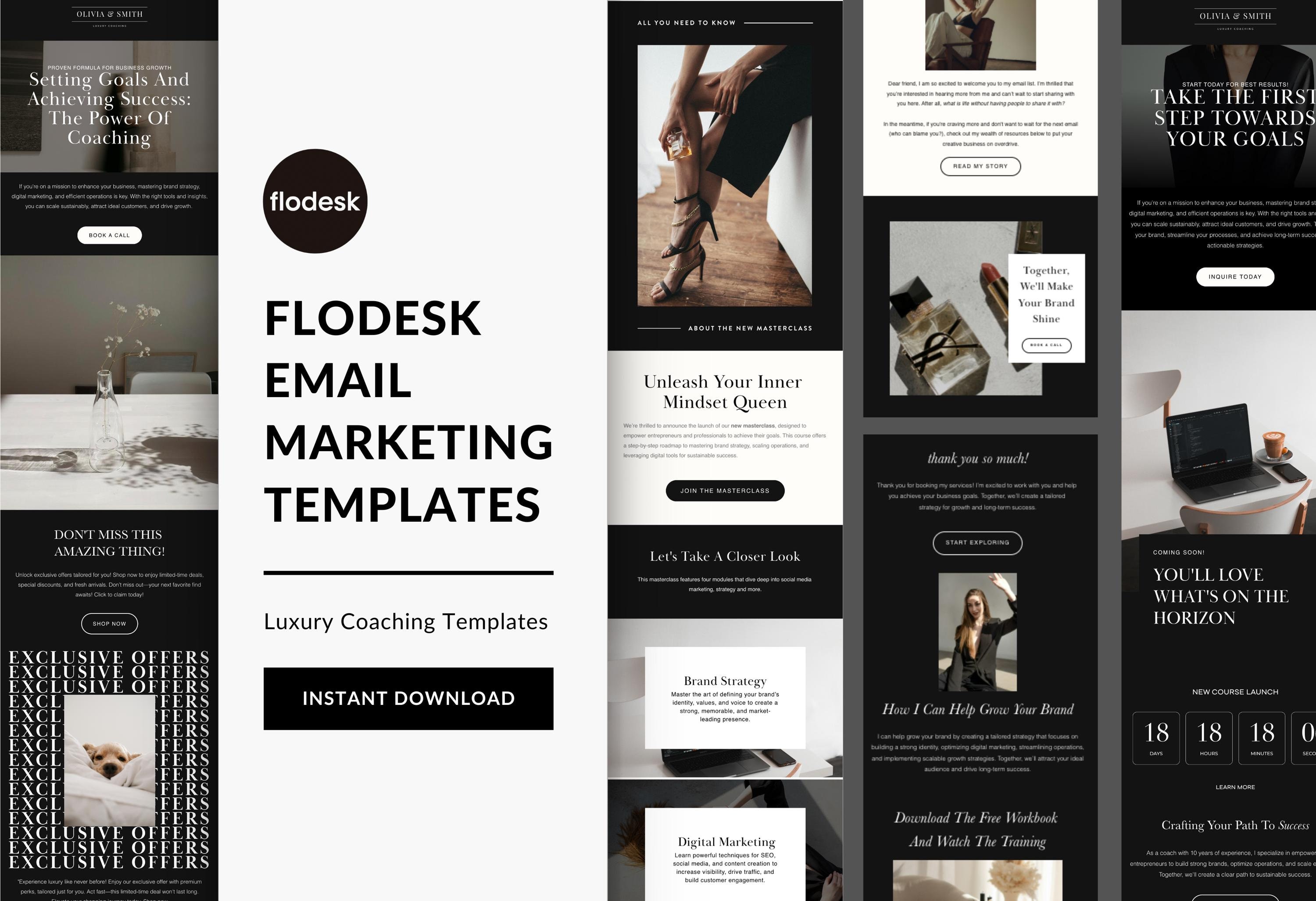 Editable Flodesk Templates, Coaching Email Marketing, Flodesk Marketing ...