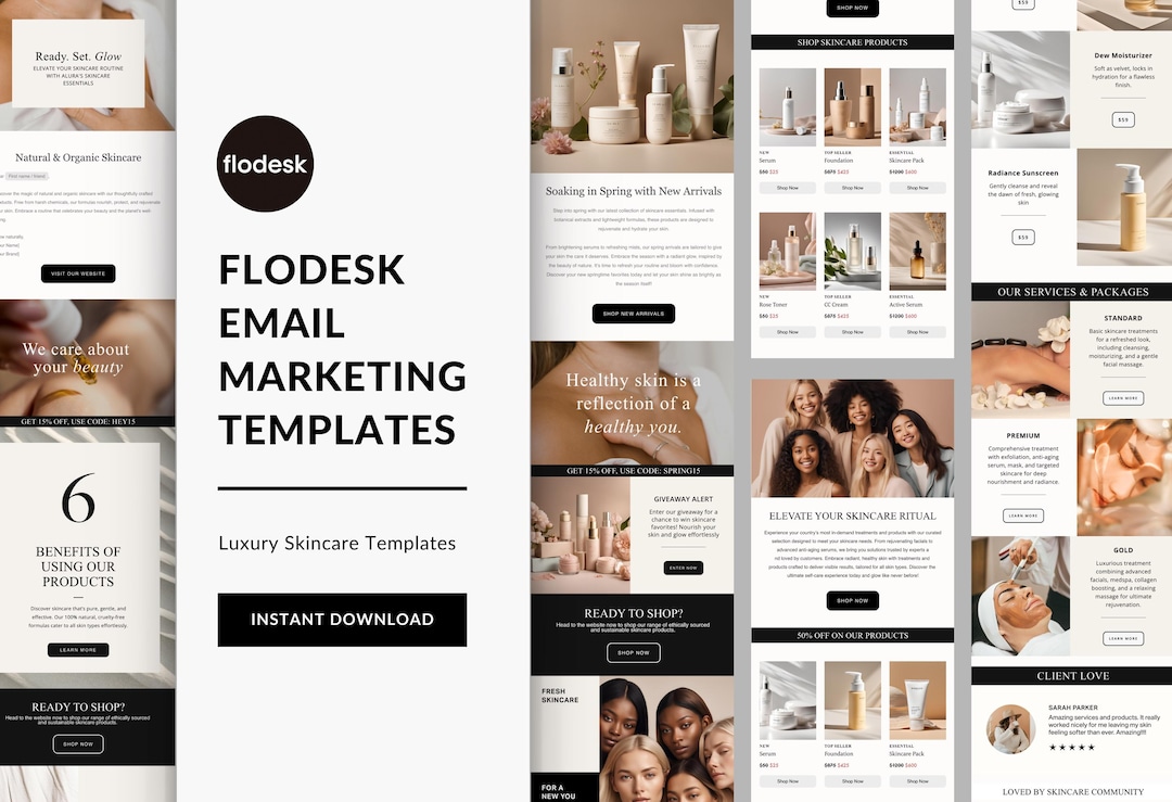 Editable Email Templates | Flodesk Email Marketing | Product Marketing ...