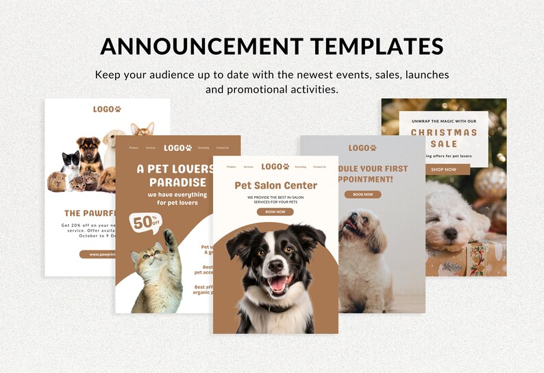 30 Pet Email Template, Dog Cat Pet Lover Vet Template, Pet Shop Email ...
