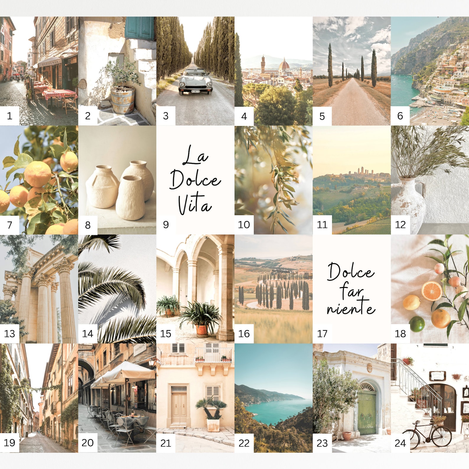 Italy Prints, Set of 24 Prints, Lush Mediterranean Wall Art, Mega ...