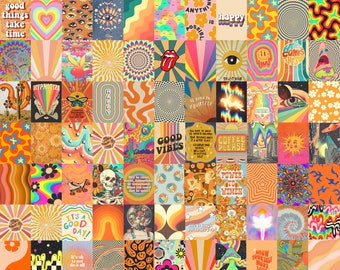 Retro Wall Collage Kit - Etsy