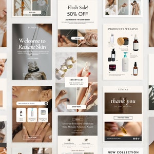 Editable Email Templates, Skincare Email Template, Mailchimp Email ...