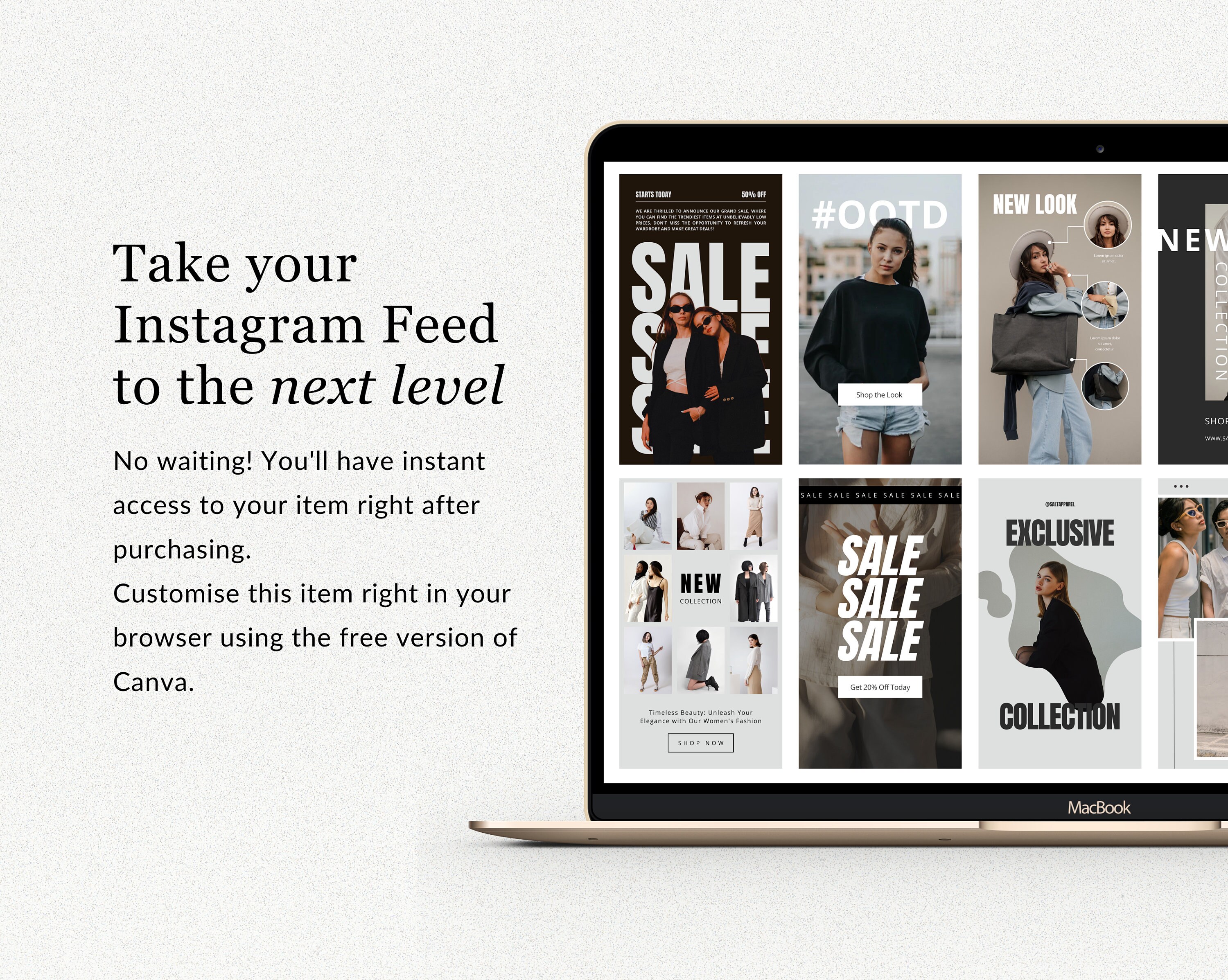60 Fashion Instagram Templates, Fashion Insta, Women & Mens Clothing ...