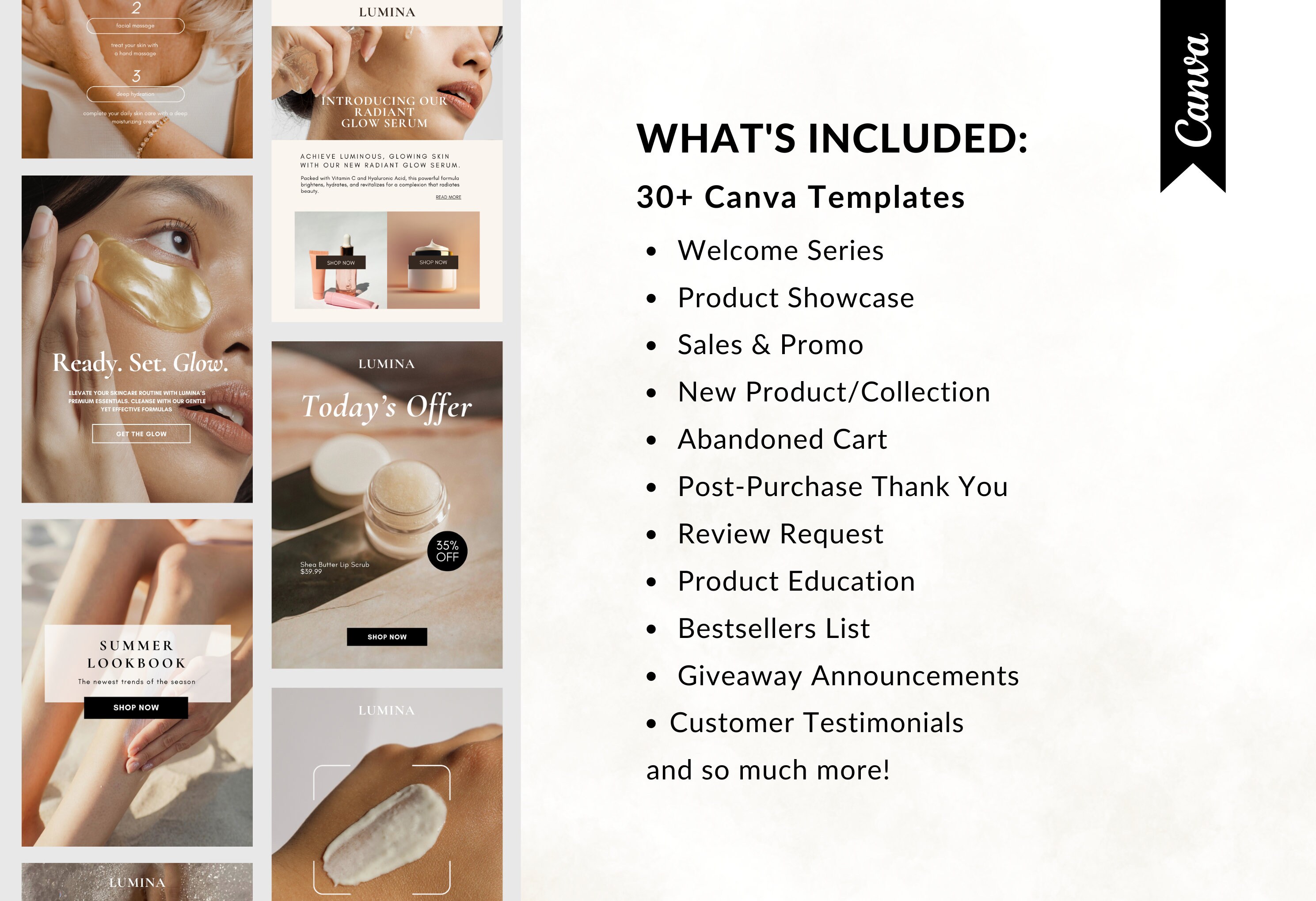 Editable Email Templates, Skincare Email Template, Mailchimp Email ...