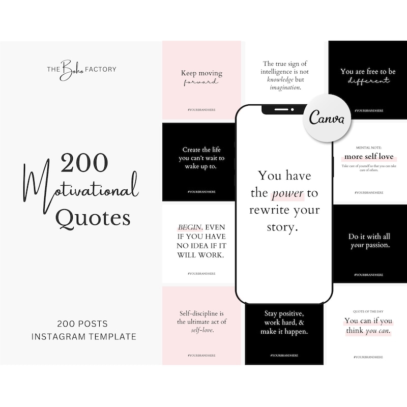 Instagram Quote Template - Etsy
