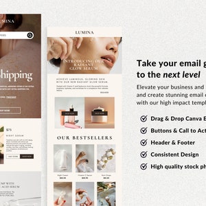 Editable Email Templates, Skincare Email Template, Mailchimp Email ...