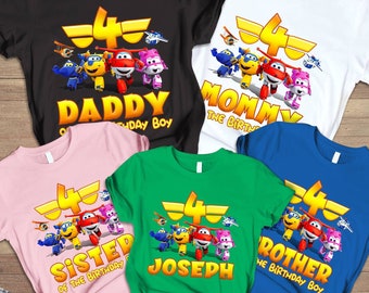 Birthday Super Wings Shirt - Etsy