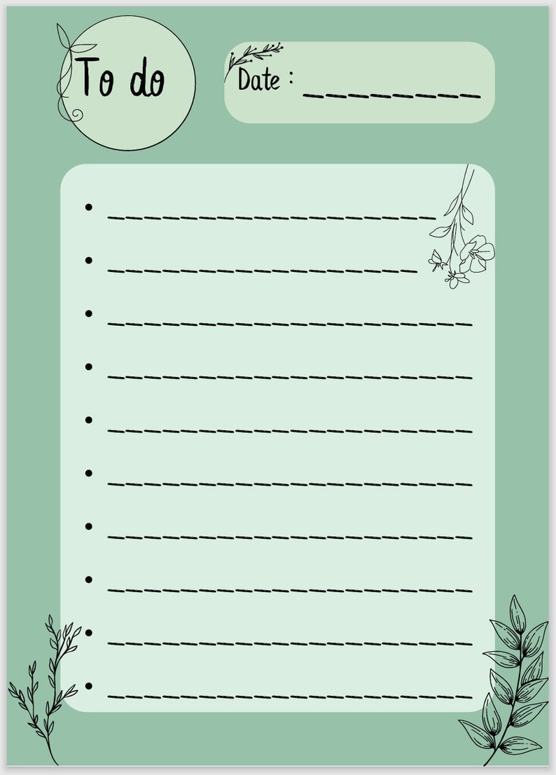 Leaf to Do List - Etsy