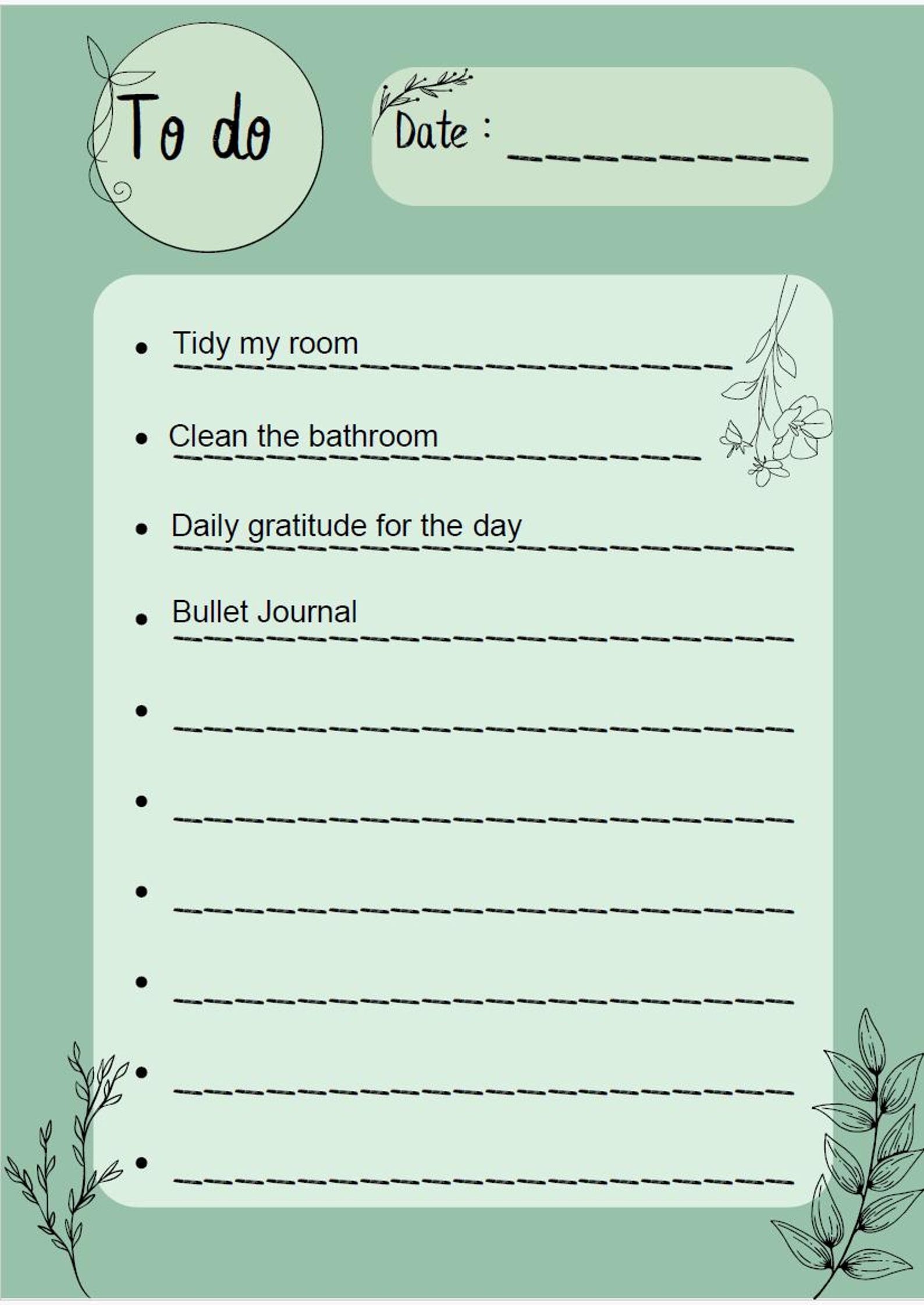 Leaf to Do List - Etsy