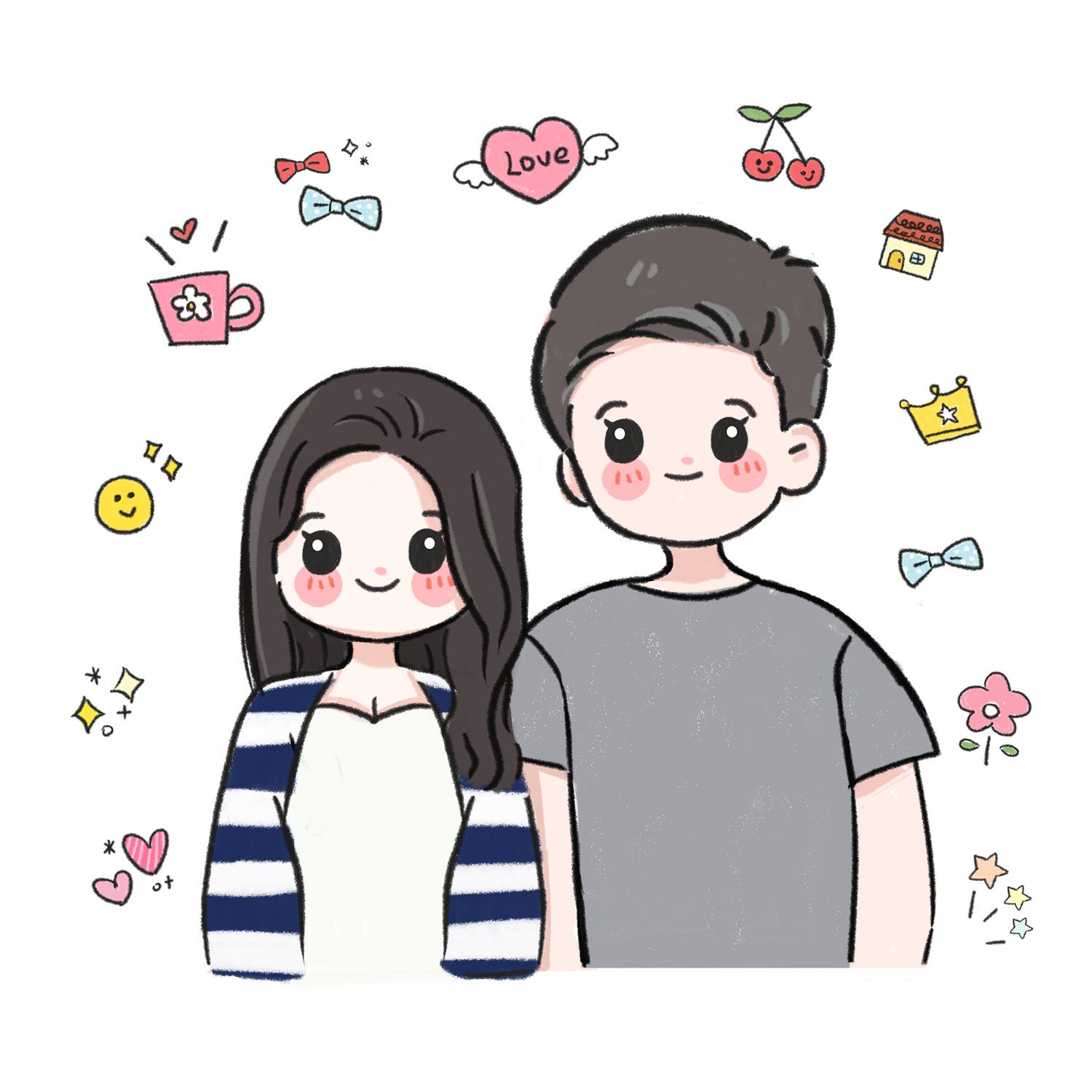 Cute Love Cartoon Pictures To Draw