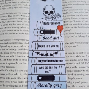 Dark Romance Morally Grey Bookmark ~ Booktok | Gift for Book Lovers ...