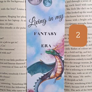 I'm in My Fantasy Era Bookmarks - Dragons | Gift for Booklover ...