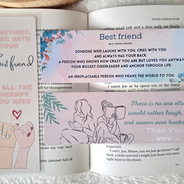 Best Friend Bookmark - Etsy