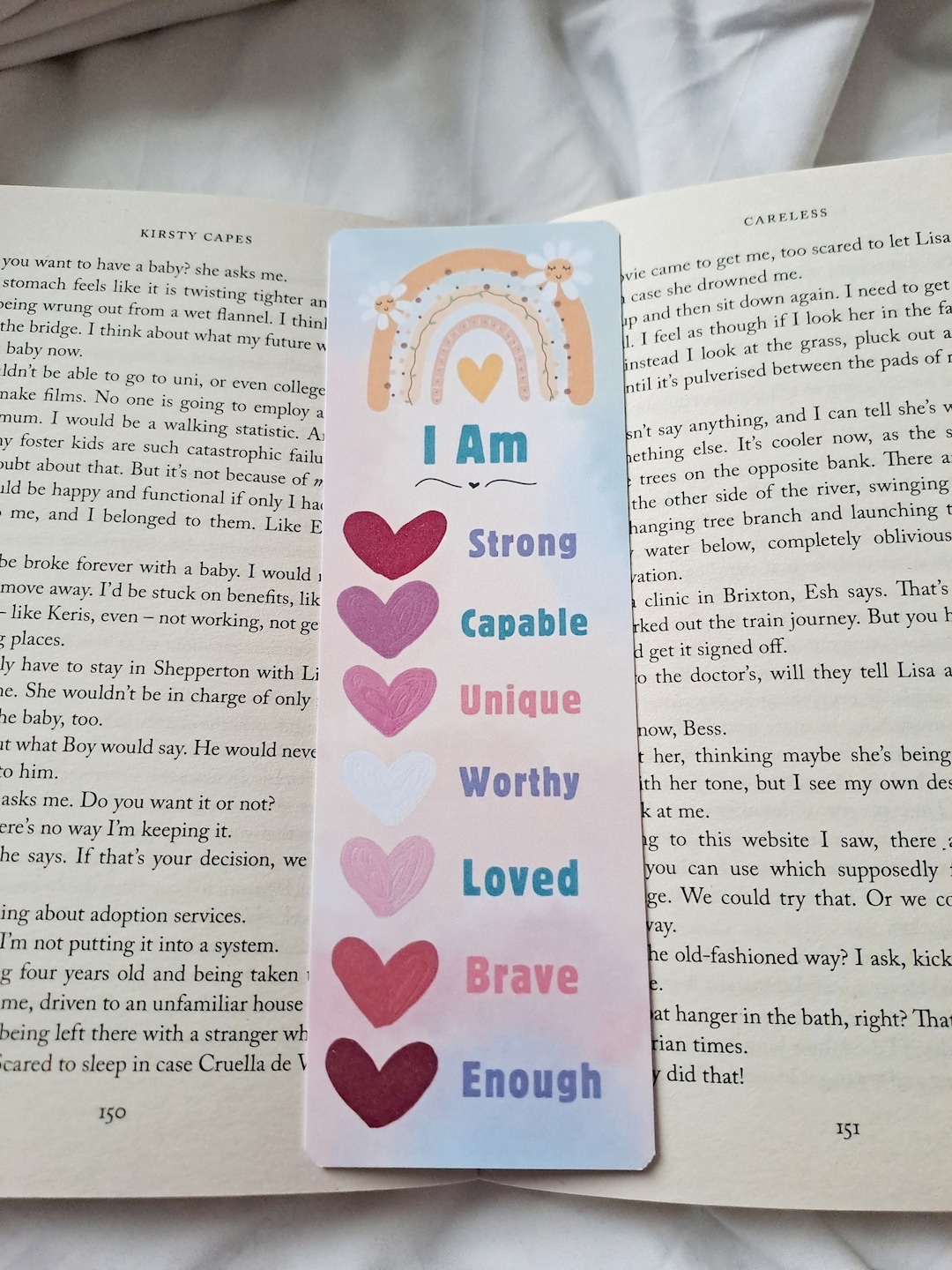 Self Love Affirmations Bookmark ~ Mental Health Awareness | Positivity ...
