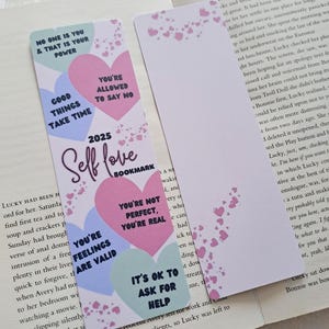 Self Love Affirmations Bookmark ~ Mental Health | Positivity | Gift for ...