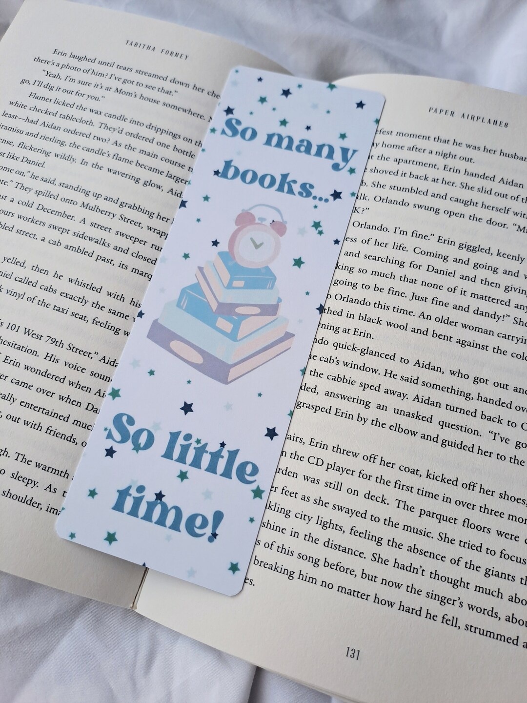 So Many Books so Little Time Bookmark Reading Accessories Cute Bookworm ...