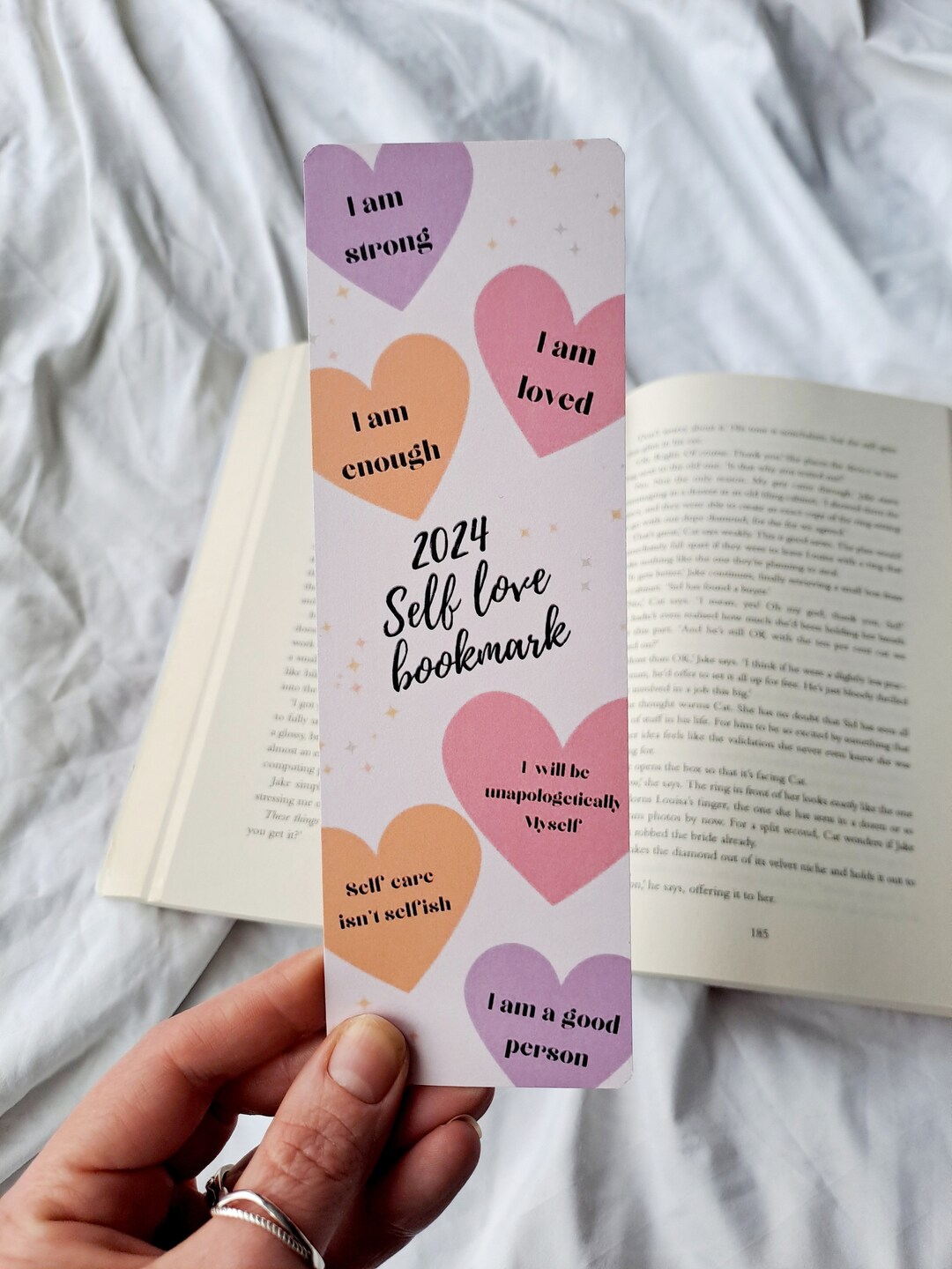 2024 Self Love Affirmations Bookmark Mental Health Awareness Positivity ...