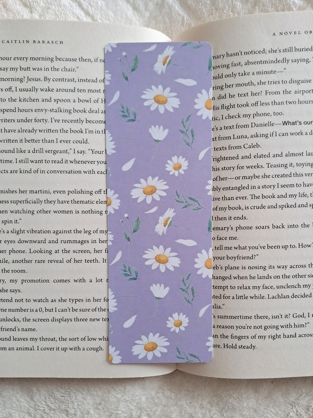 Purple Daisy Bookmark Reading Accessories for Bookworms Gifts for Book ...