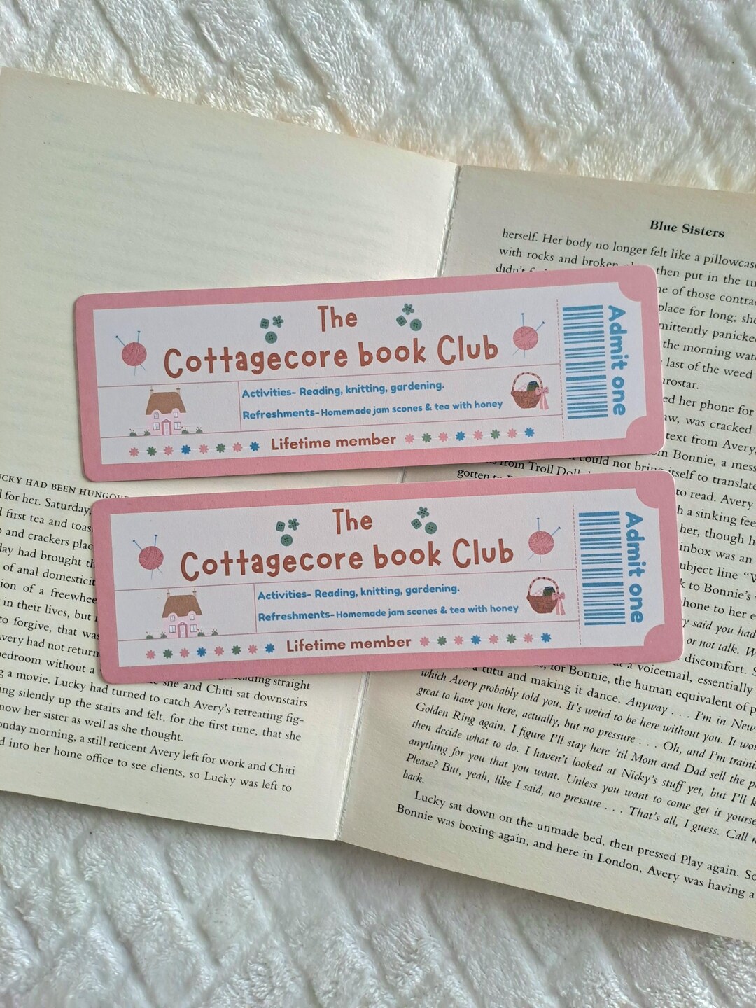 Cottagecore Book Club Bookmark ~ Reading Accessories | Gift for ...