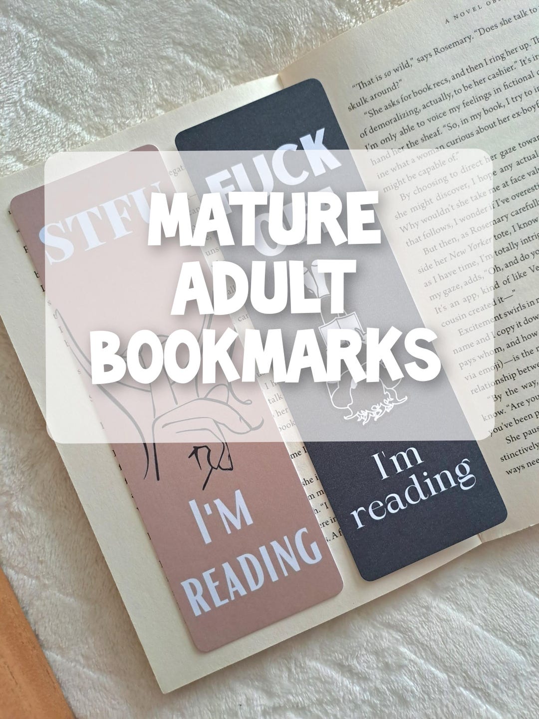 Rude Sweary Bookmarks for Bookworms - Fun Bookmarks | Swearing Book ...