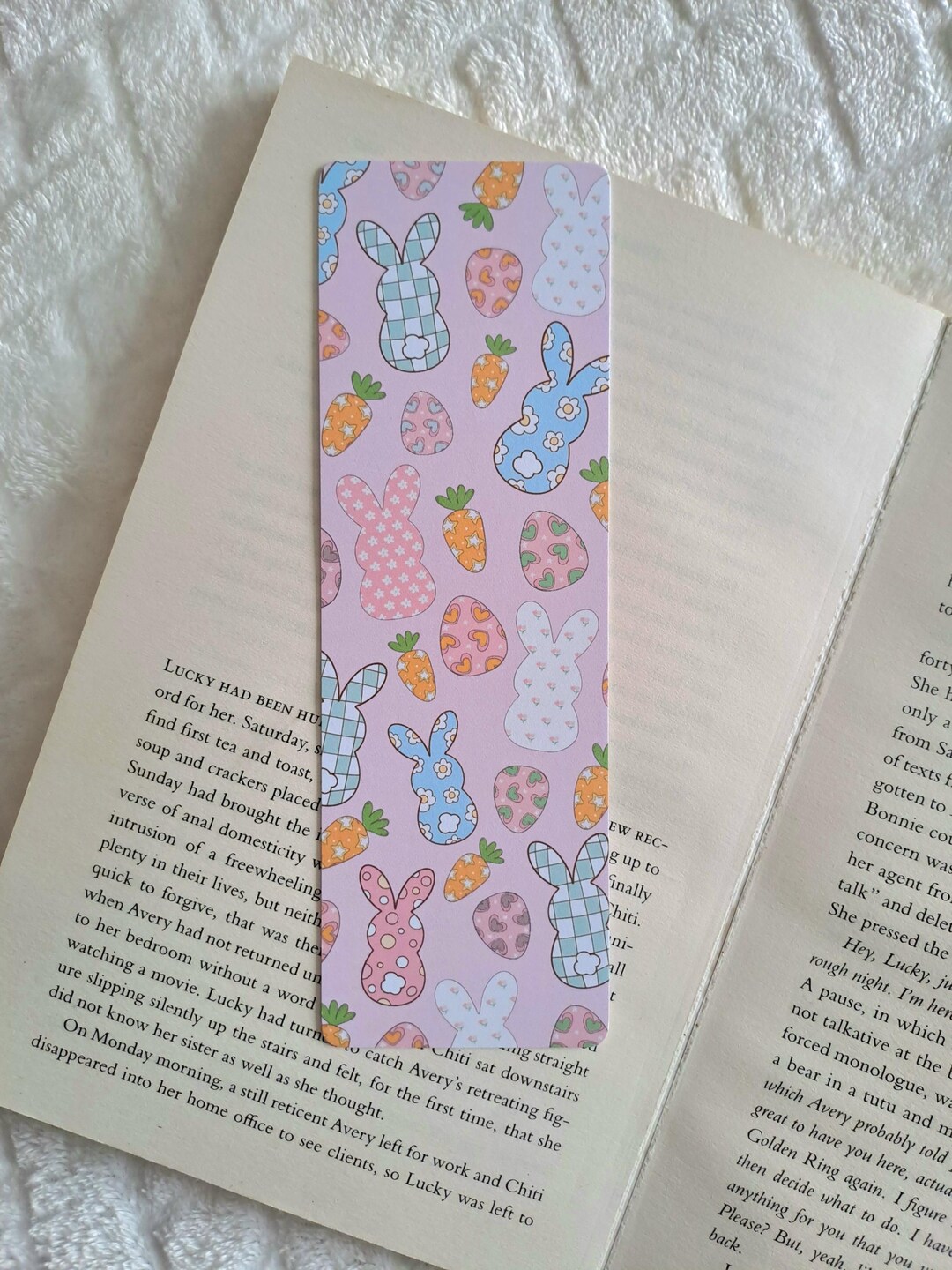 Easter Bunnies Bookmark - Gift for Bookworm Bookish Gifts, Spring ...