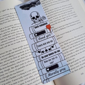 Dark Romance Morally Grey Bookmark ~ Booktok | Gift for Book Lovers ...