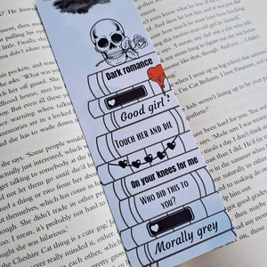 Dark Romance Morally Grey Bookmark Booktok Gift for Book Lovers Spicy ...