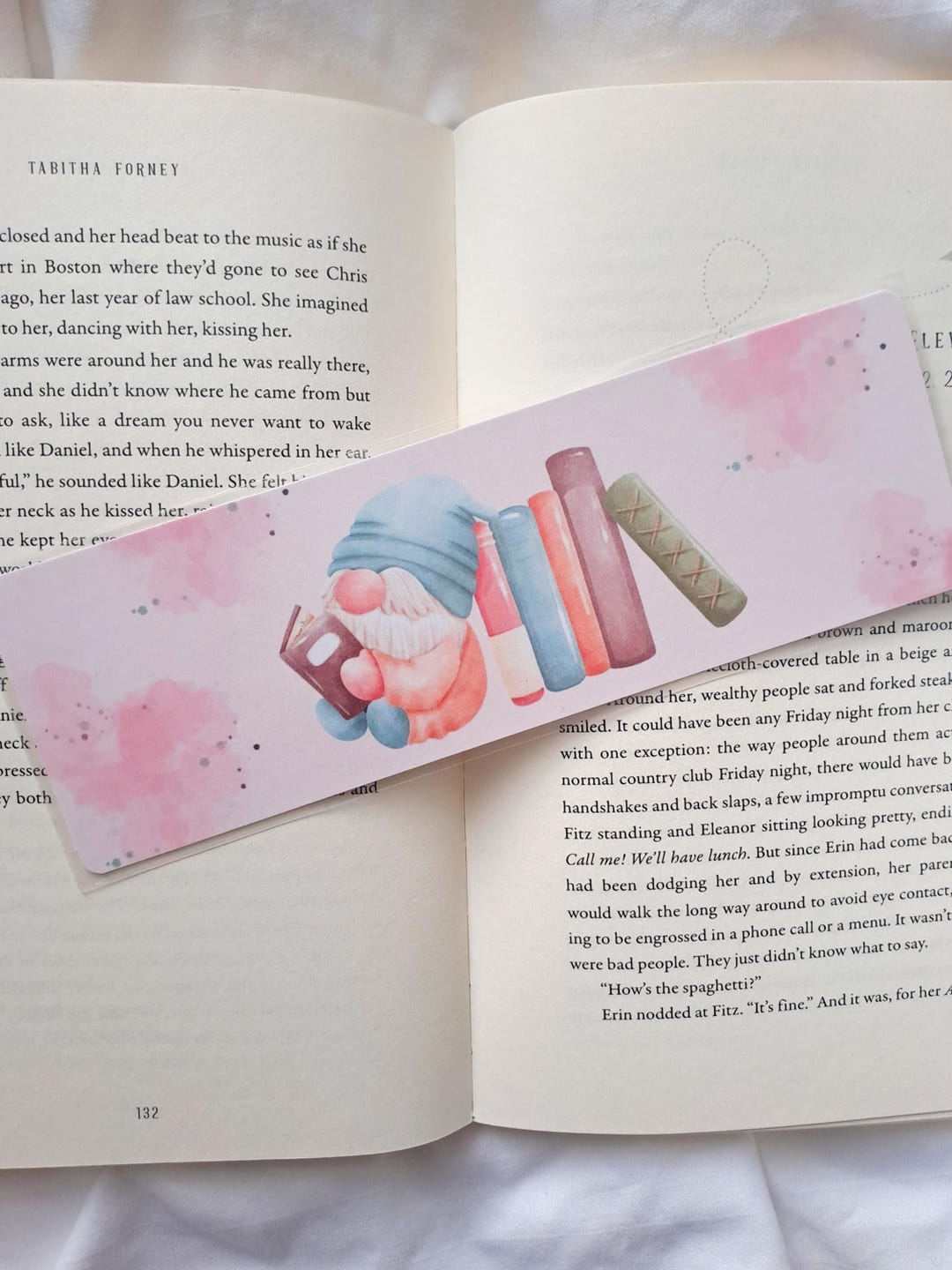 Gonk Reading Bookmark: Gift for Booklover, Gnome Reading Accessory for ...