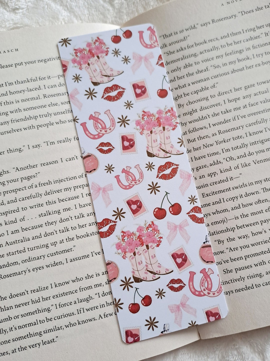 Pink Romance Bookmark - Cowboy Era Bookmark | Reading Accessories ...
